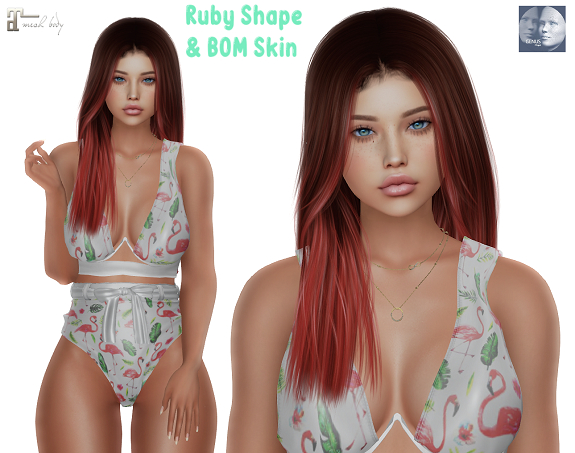 Second Life Marketplace - Genus Babyface Ruby BOM Skin & Shape